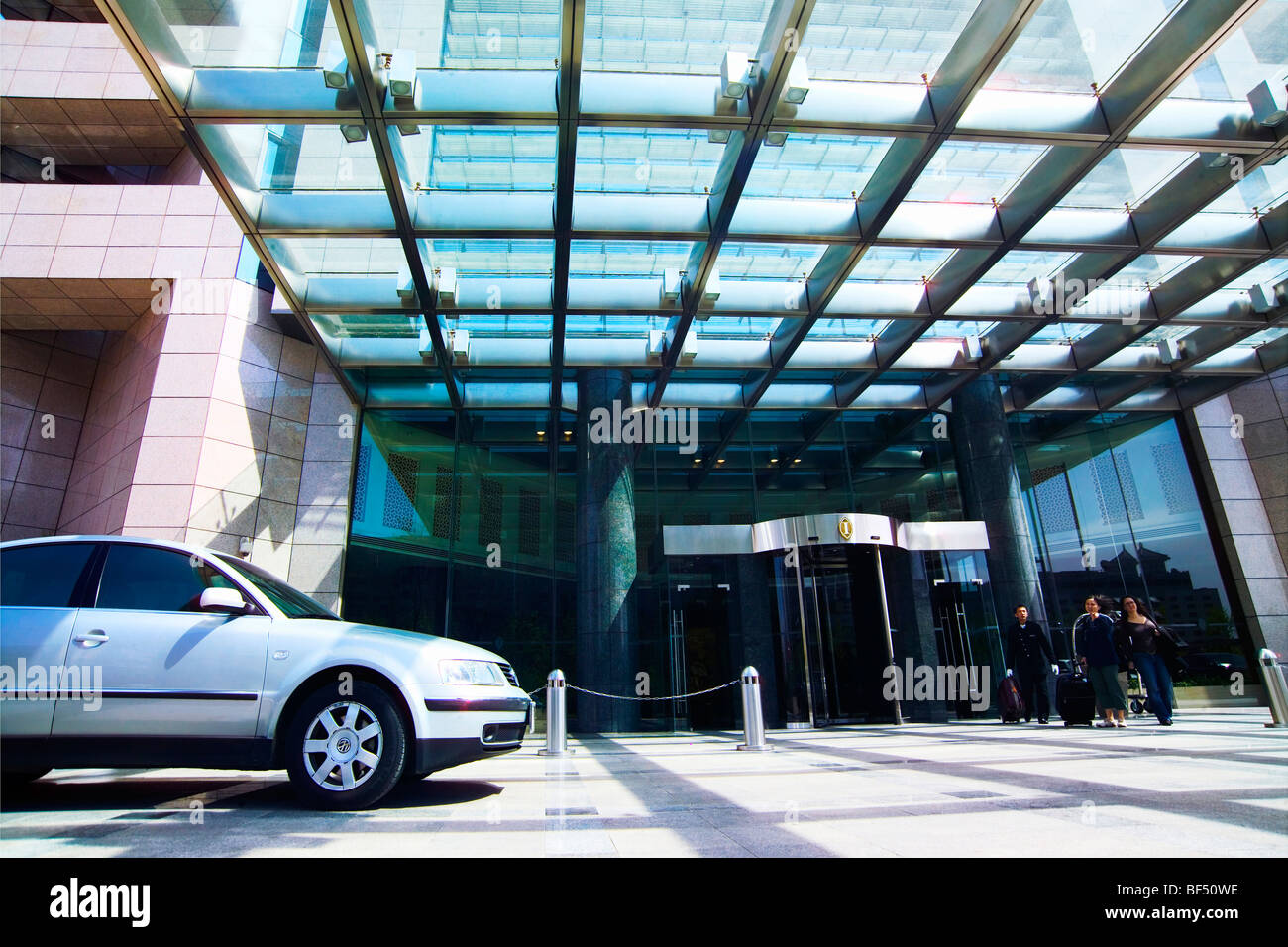 Car parked in front of a luxury hotel, Beijing, China Stock Photo - Alamy