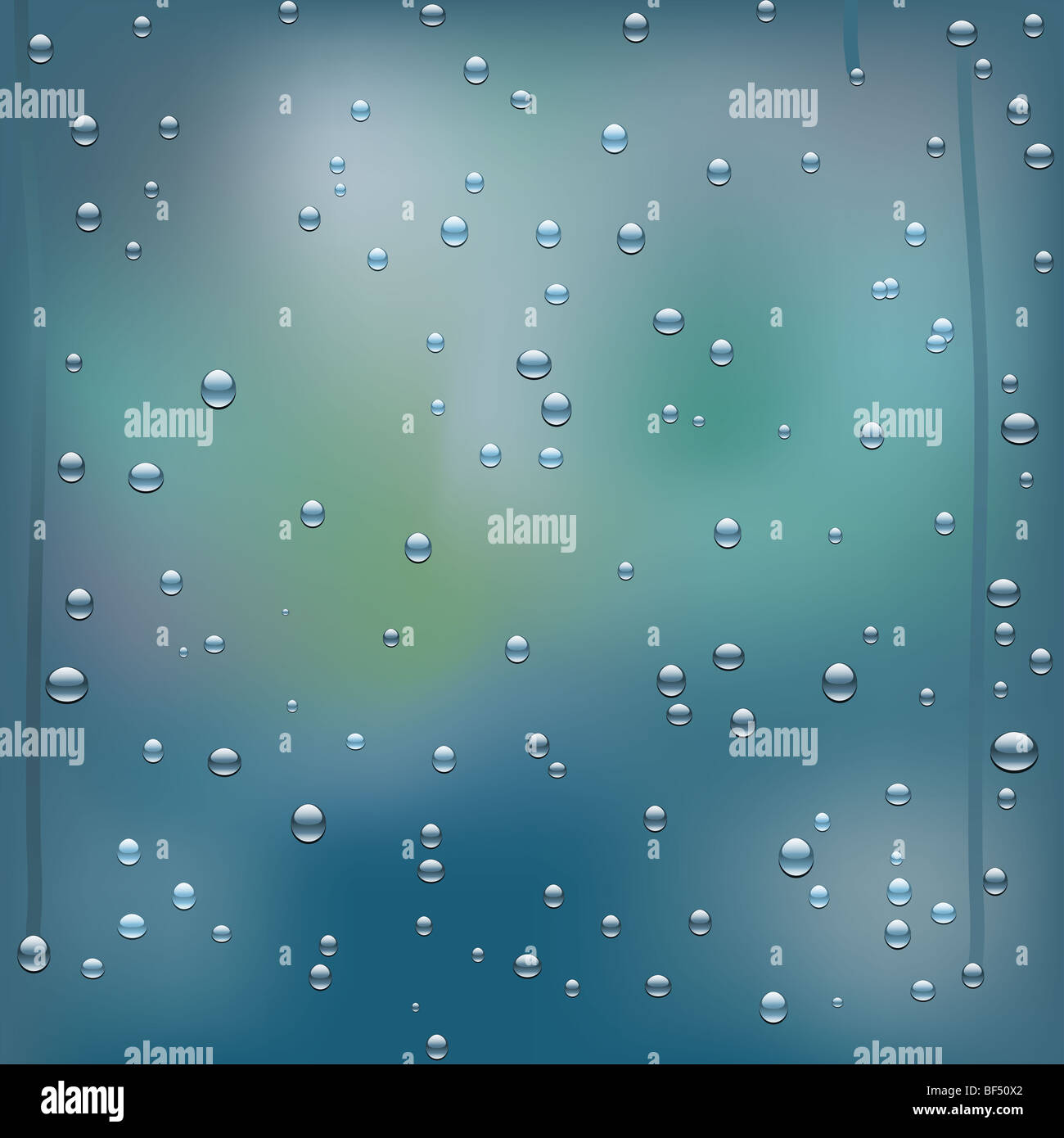 raindrops and drips on a window Stock Photo - Alamy