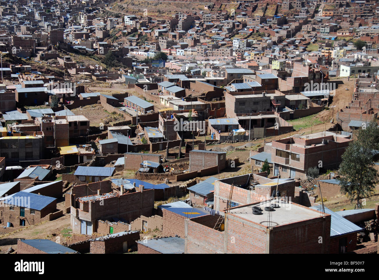 View of suburb in Puno, Peru, South America Stock Photo - Alamy