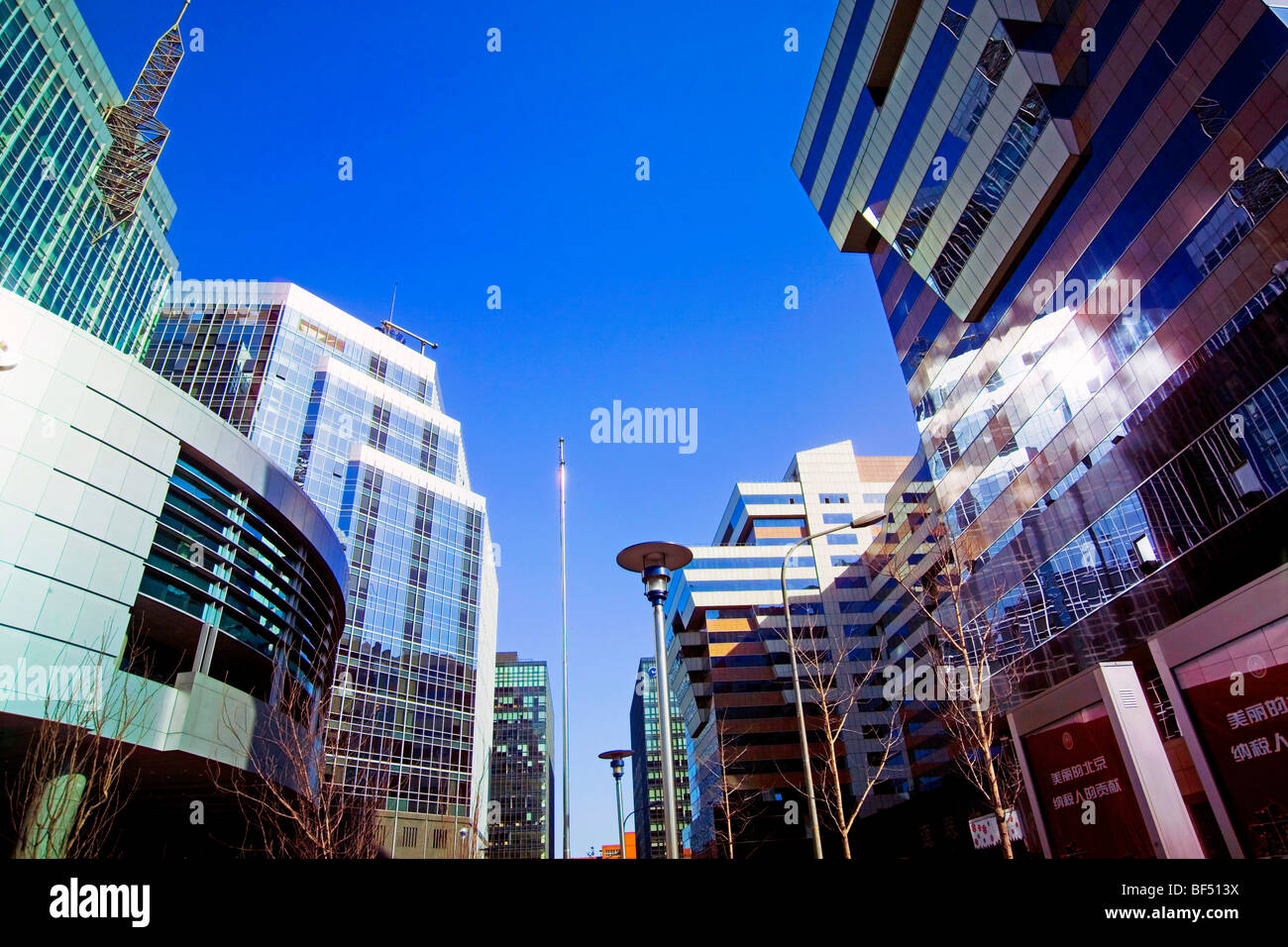 Modern office buildings in Beijing Financial Street, Beijing, China ...