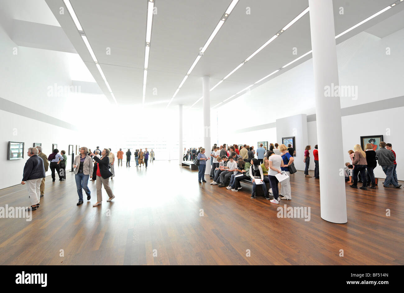 Visitors at Frieder Burda Museum, special exhibition, Der Blaue Reiter ...