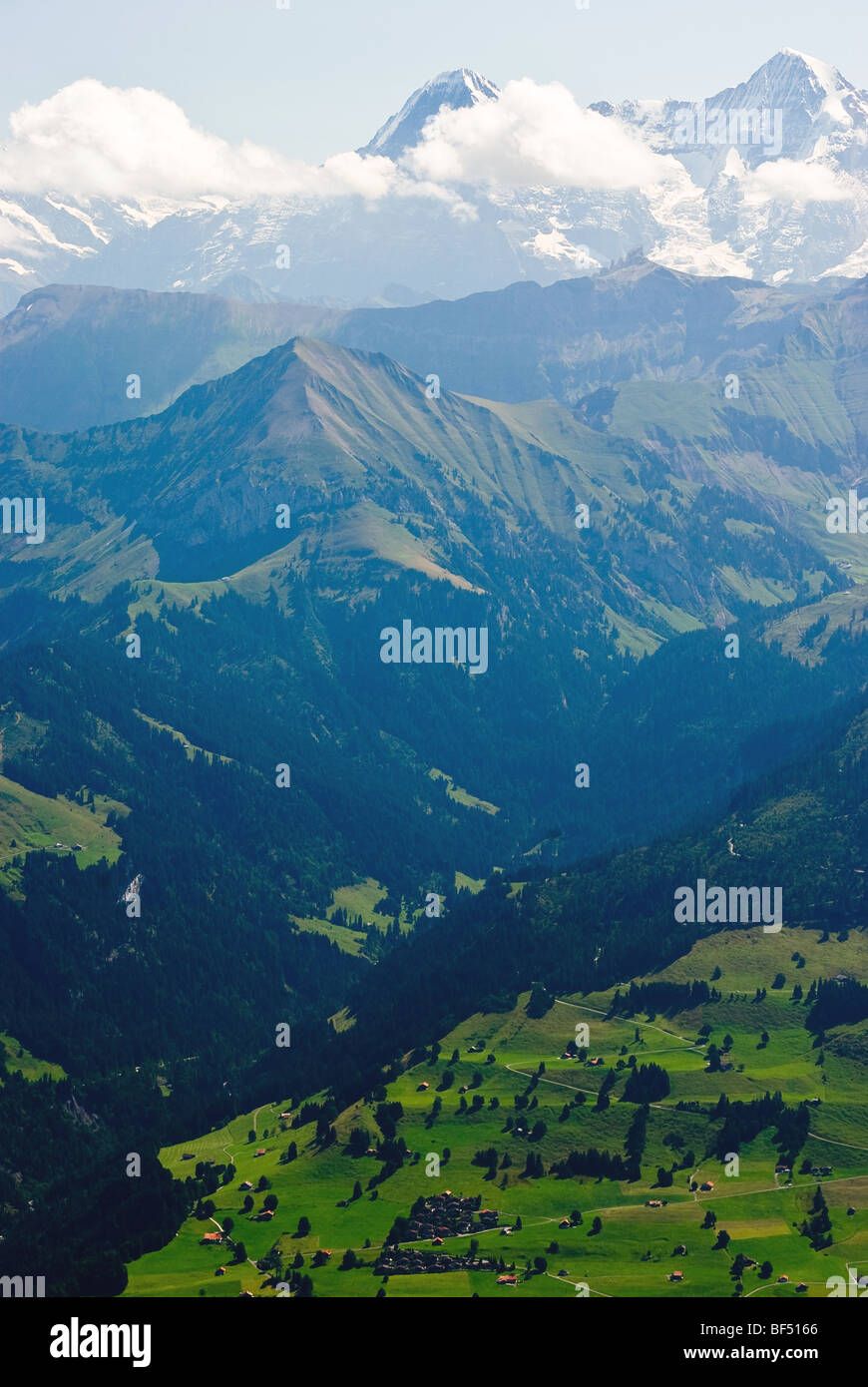View from Mount Niesen (2336-meter-high) Swiss Alps Stock Photo - Alamy