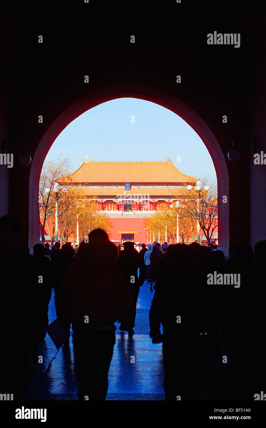 View of Wumen Gate through the gateway of Tian'An Men Gate, Forbidden ...