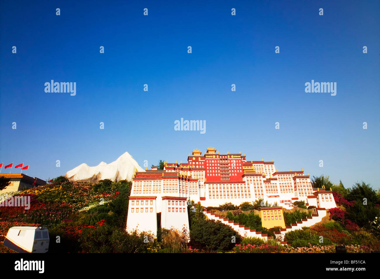 A model of Potala Palace displayed at Tian'An Men Square, Beijing ...