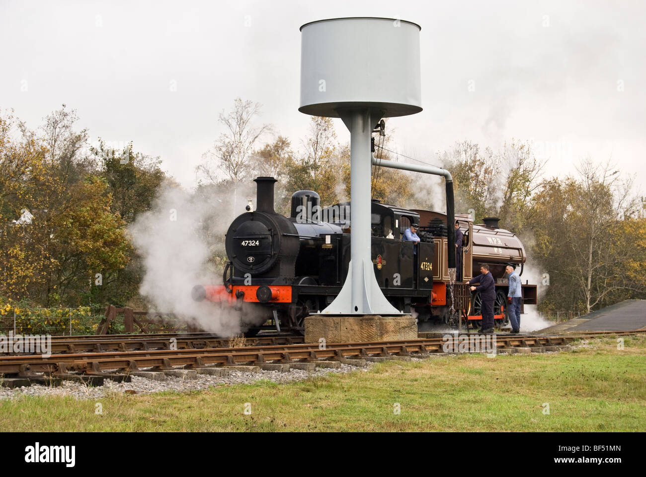 Steam locomotive water tower hi-res stock photography and images - Alamy