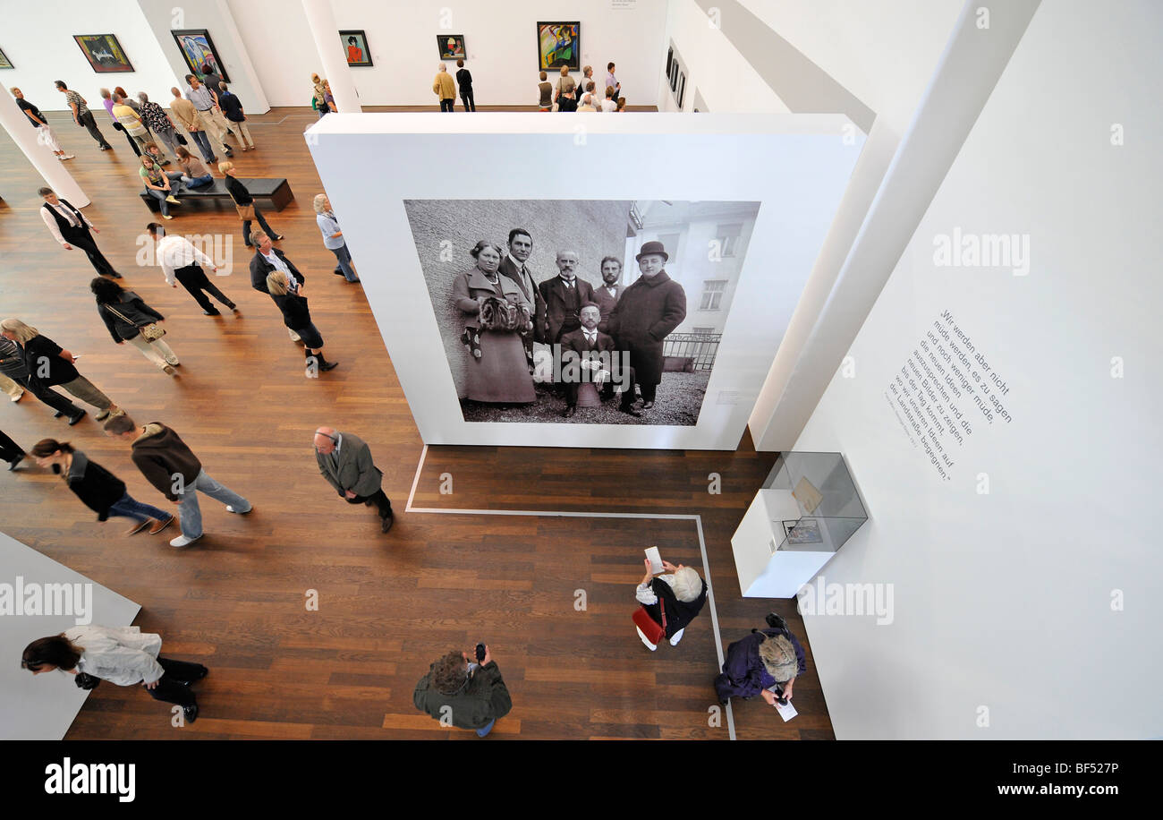 Visitors at Frieder Burda Museum, special exhibition, Der Blaue Reiter ...