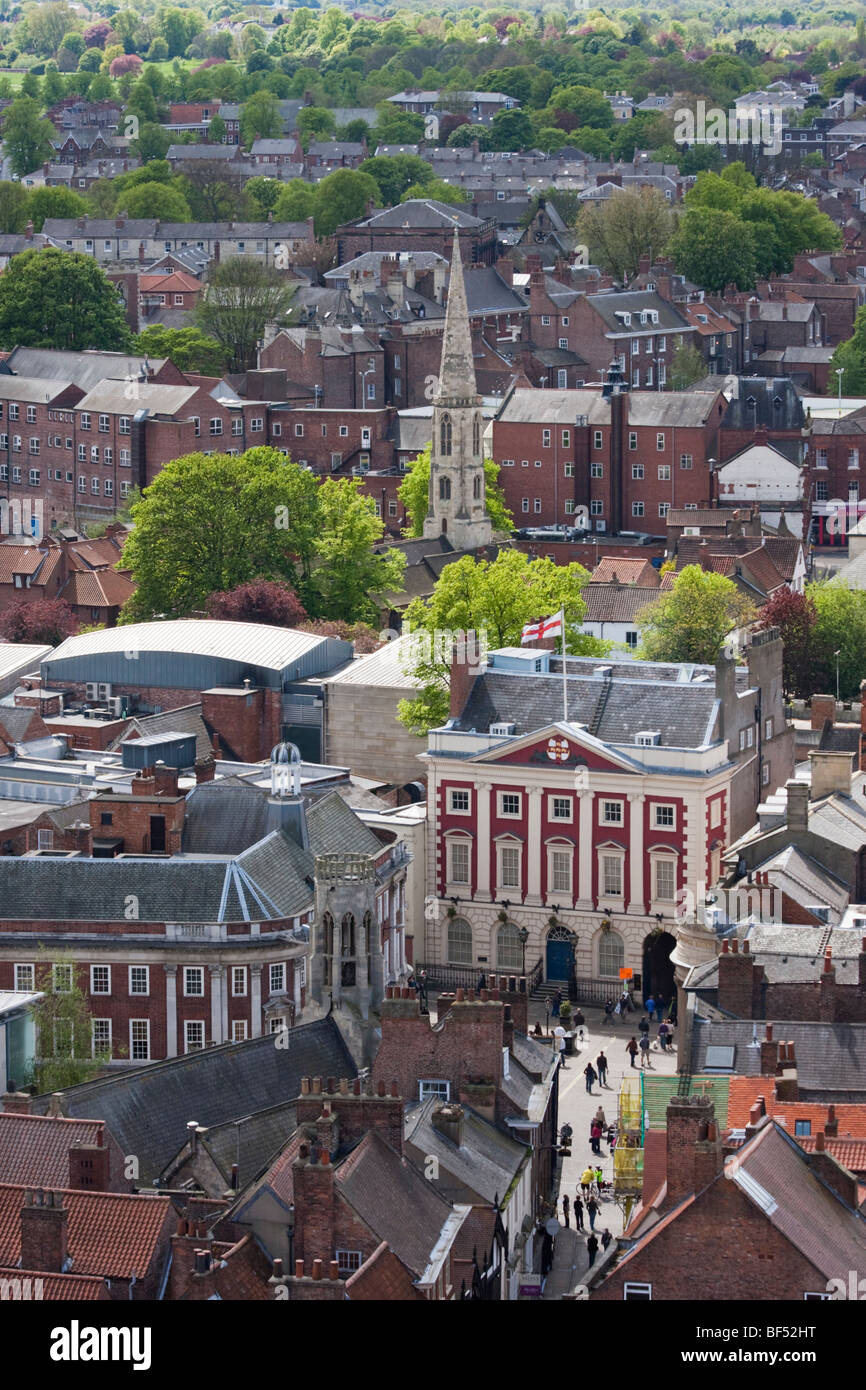 Aerial view of York, Yorkshire in May 2009 Stock Photo - Alamy