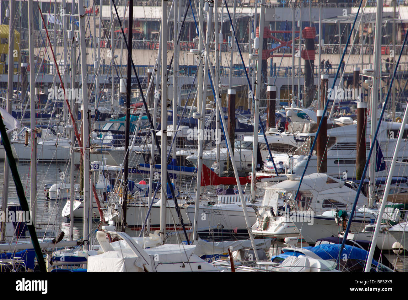 Confusion of Boats Stock Photo - Alamy