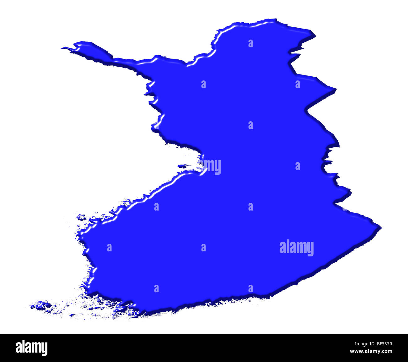Finland territory map hi-res stock photography and images - Alamy