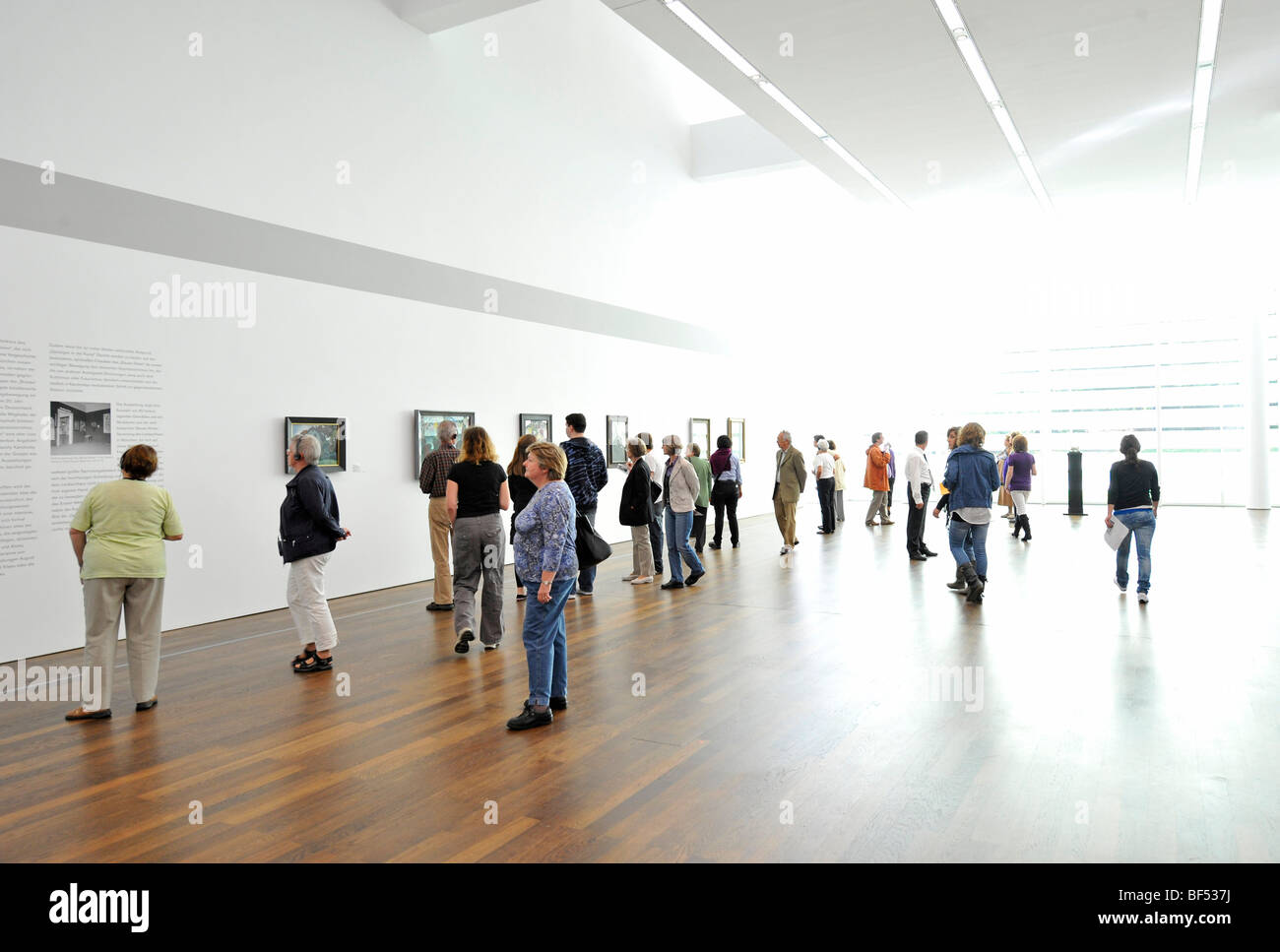 Visitors at Frieder Burda Museum, special exhibition, Der Blaue Reiter ...