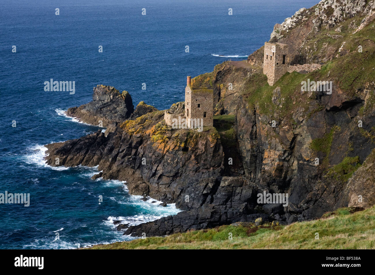 Crowns Mine, St Just coast, Cornwall, UK Stock Photo - Alamy