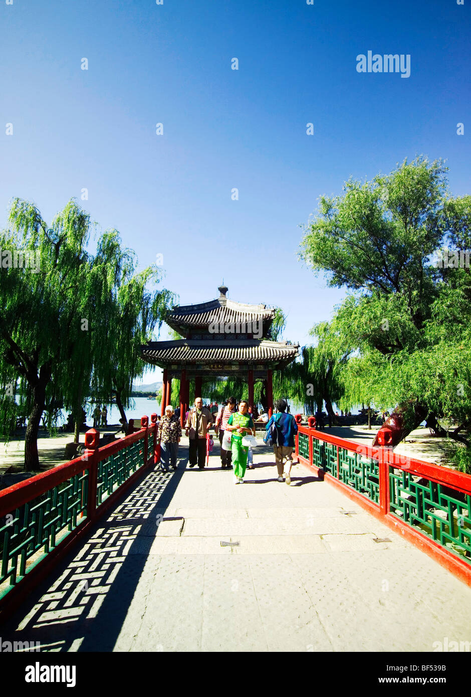 Heralding Spring Pavilion, Summer Palace, Beijing, China Stock Photo ...