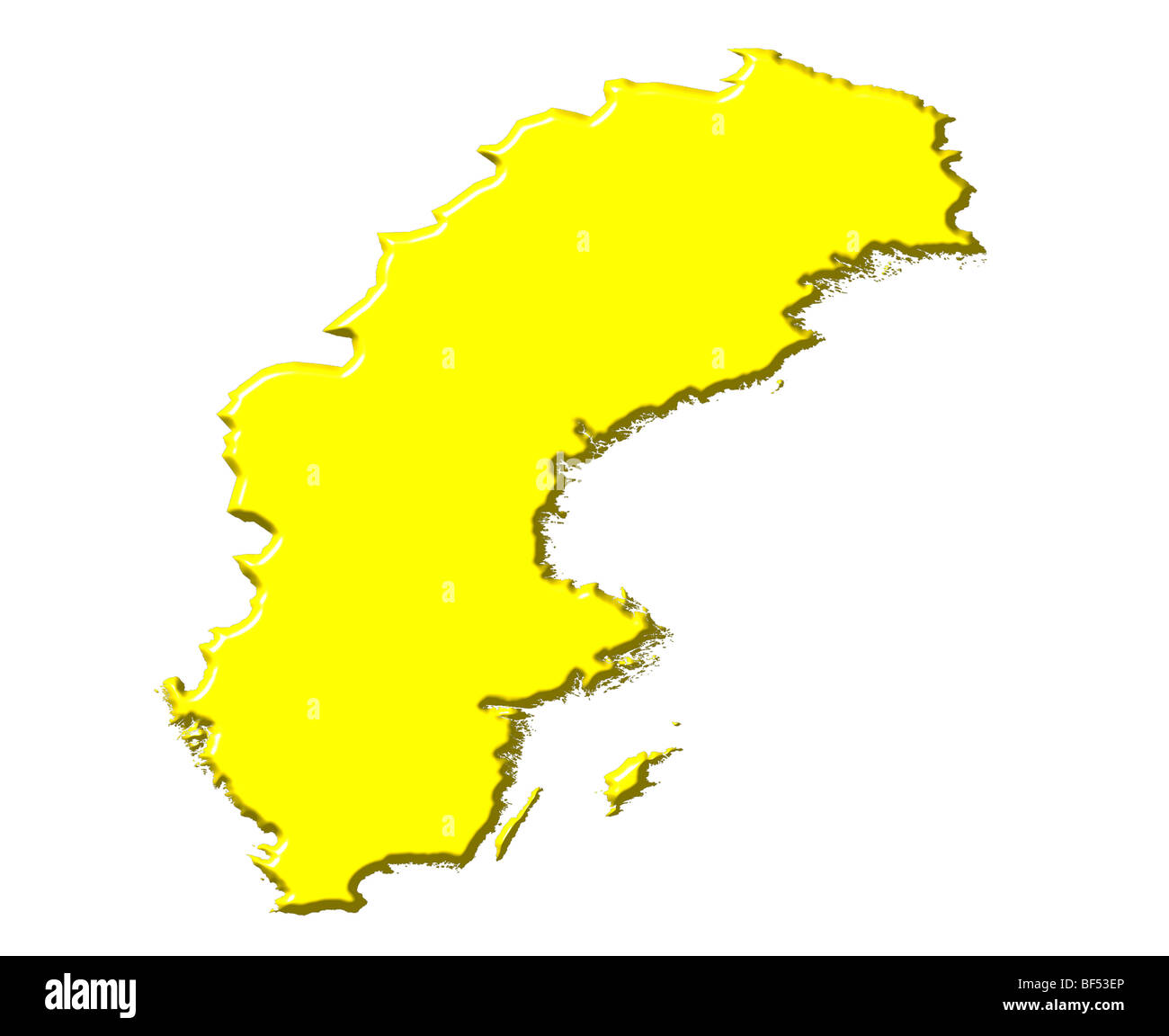 Country sweden map hi-res stock photography and images - Alamy
