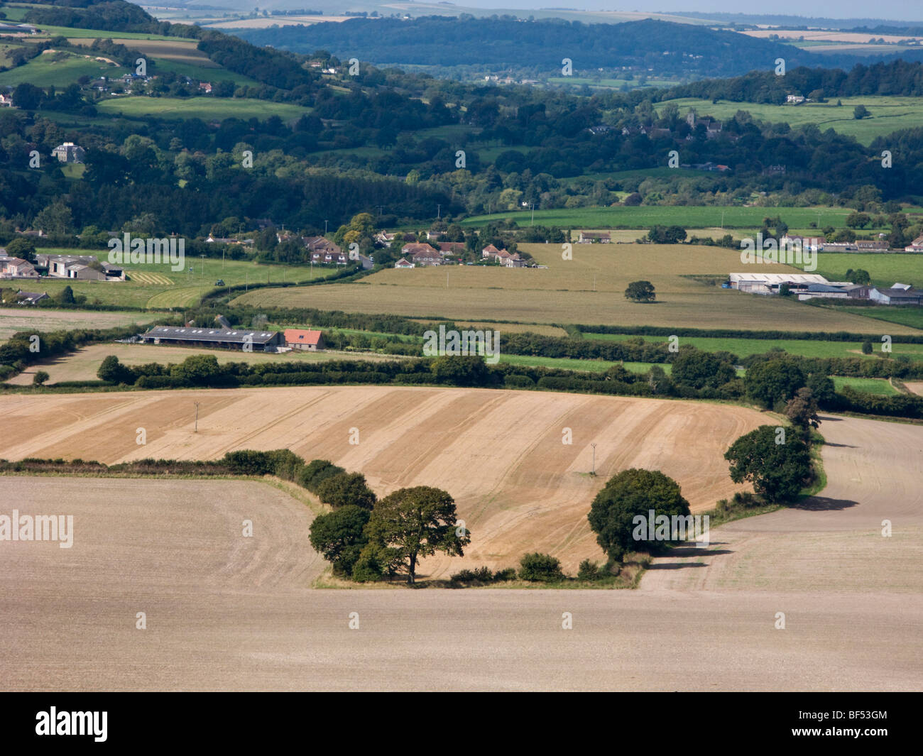 Farmland Overview in Wiltshire, UK Stock Photo - Alamy