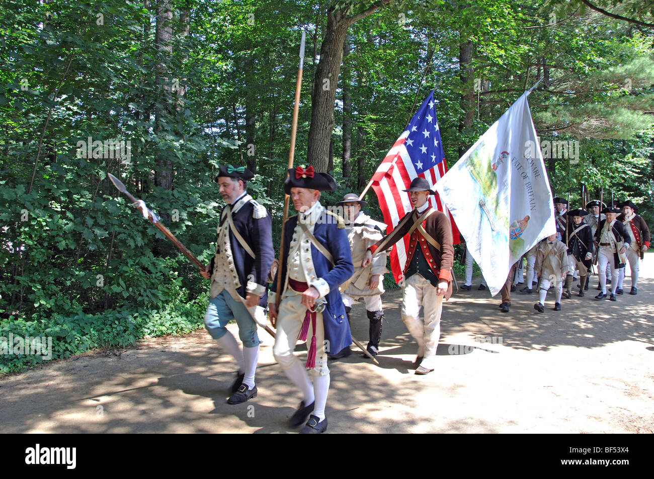 American patriots - costumed American Revolutionary War (1770's) era re ...