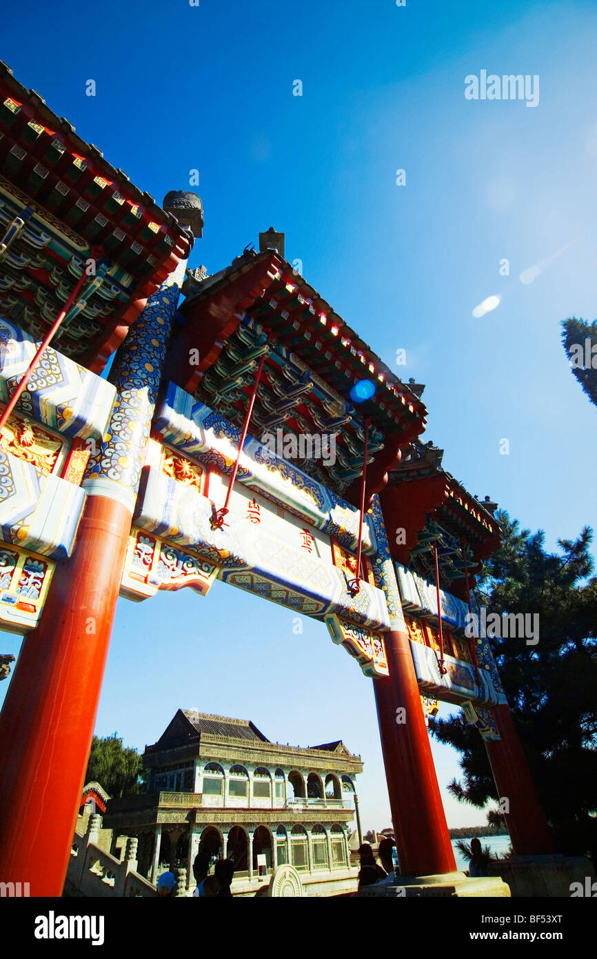 Decorated pailou in Summer Palace, Beijing, China Stock Photo - Alamy