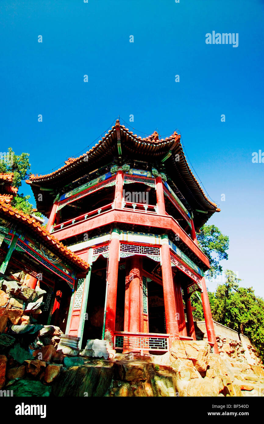 Strolling through a Picture Scroll, Summer Palace, Beijing, China Stock ...