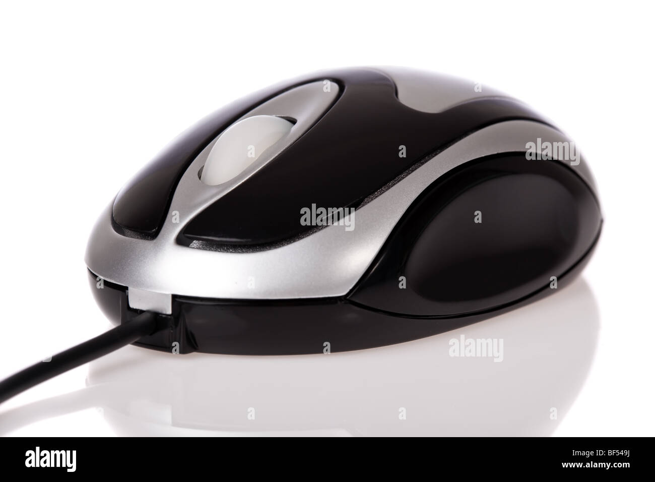 optical mouse with cord isolated on a white background Stock Photo - Alamy
