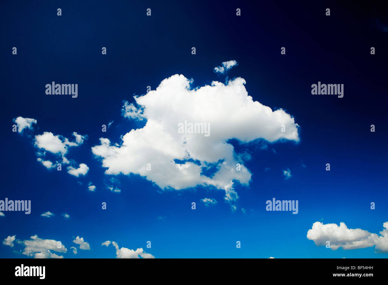 Cloud in blue sky, Beijing, China Stock Photo - Alamy