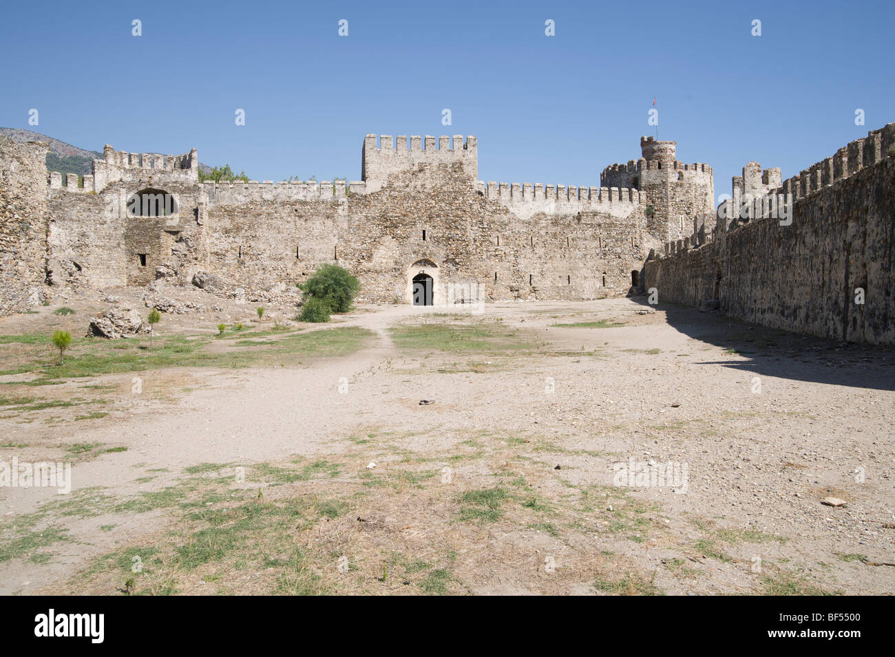 Mamure Kalesi, medieval castle on the southern coast of Turkey, Cilicia ...