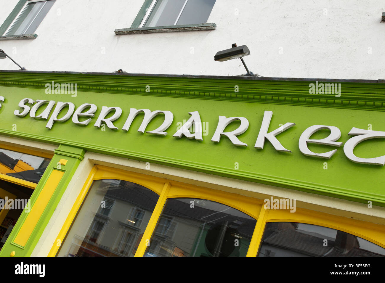 supermarket sign, Ireland Stock Photo - Alamy