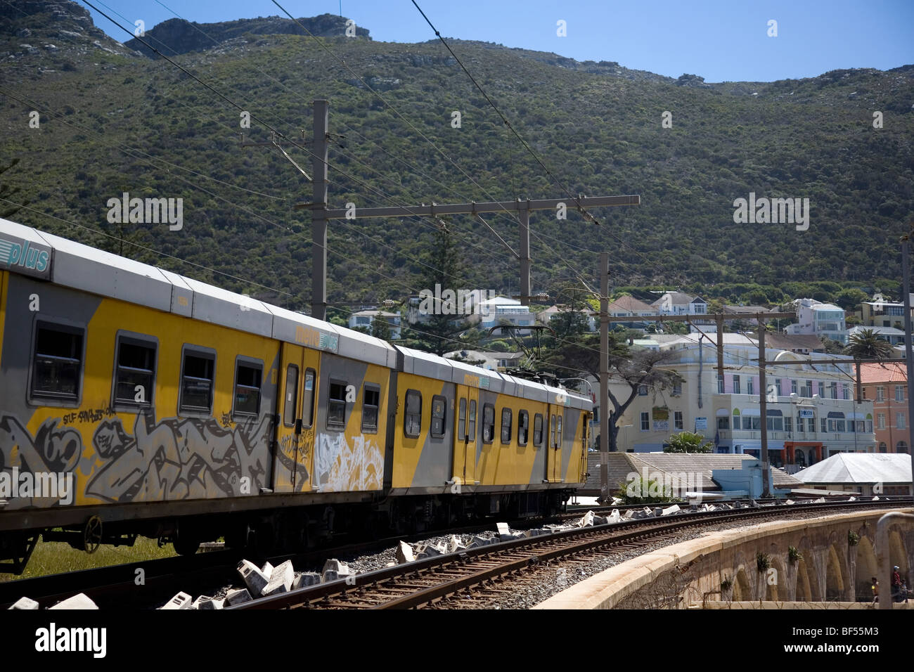 Train At Kalk Bay Stock Photo - Alamy