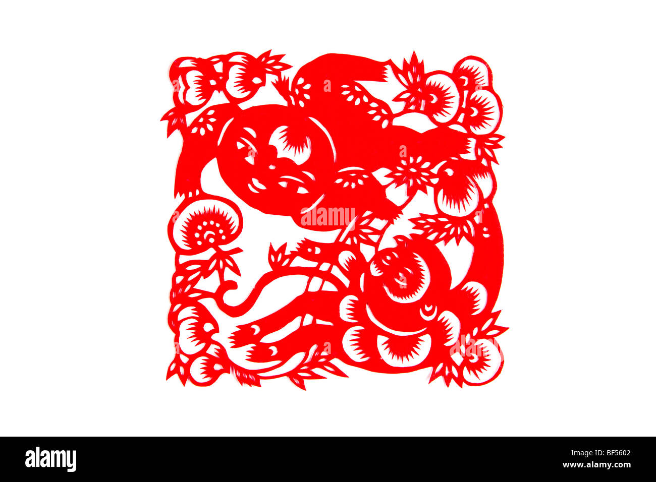 China paper cut monkey hi-res stock photography and images - Alamy