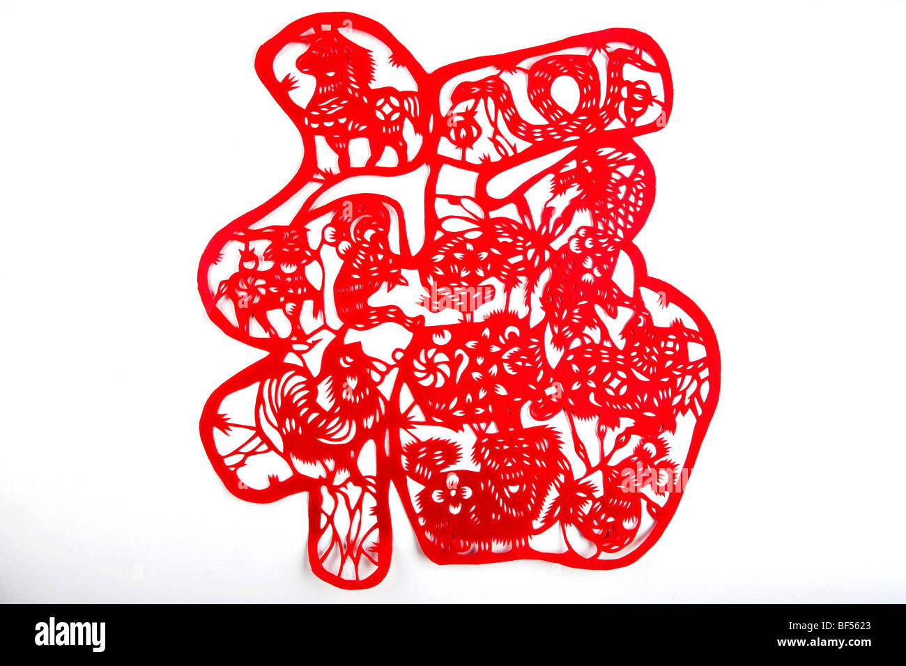 Paper cutting of fu character hi-res stock photography and images - Alamy