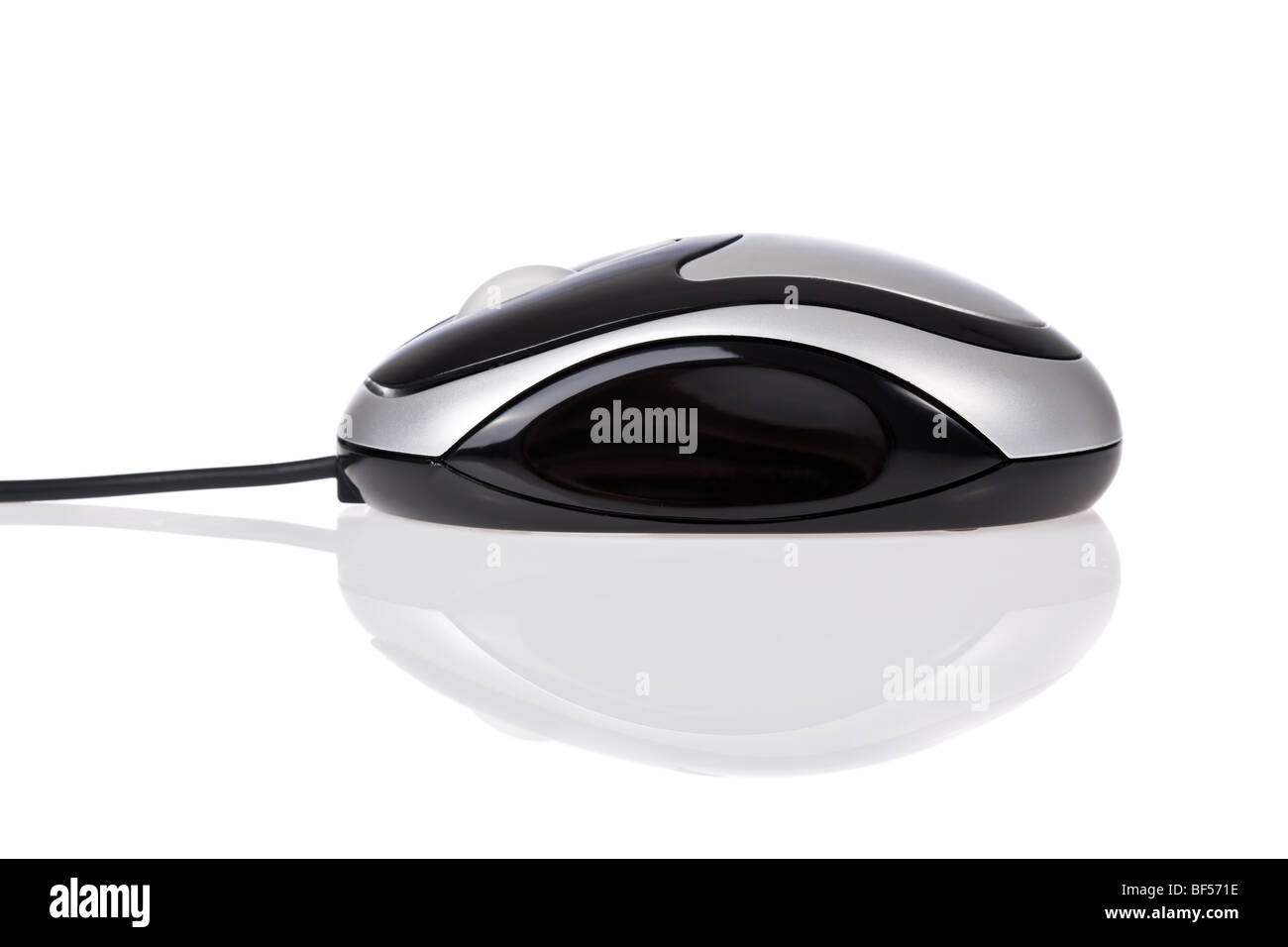 optical mouse with cord isolated on a white background Stock Photo - Alamy
