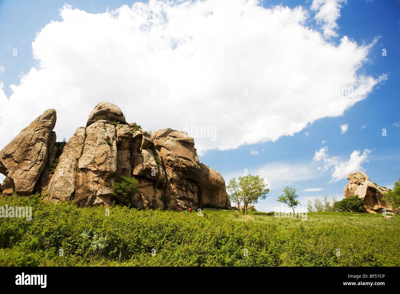 Arshihaty granite in Hexigten Global Geopark, Hexigten Banner, Chifeng ...
