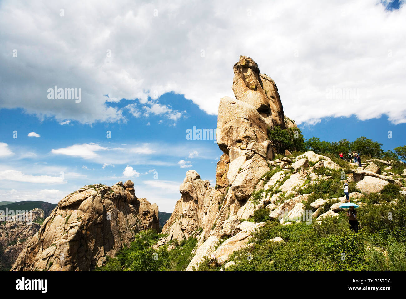 Arshihaty granite in Hexigten Global Geopark, Hexigten Banner, Chifeng ...