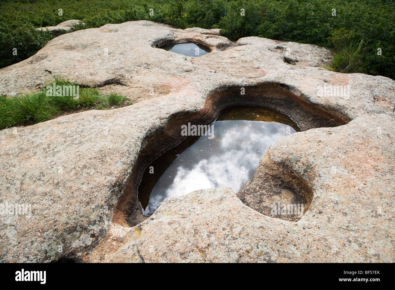 Qingshan granite mortars in Hexigten Global Geopark, Hexigten Banner ...