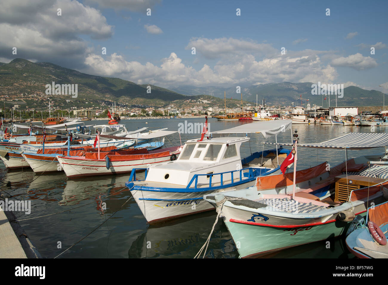 Boats, Harbour, Alanya, Turkey Stock Photo - Alamy