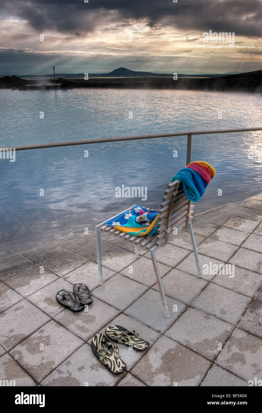 Myvatn Nature Baths, (Geothermal Hot Springs) Myvatn, Iceland Stock ...