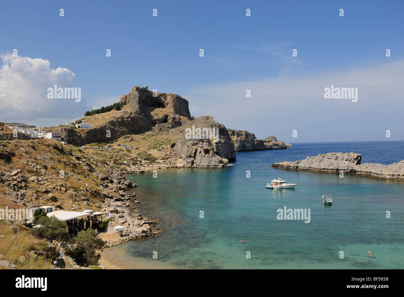 Apostle Paul's Bay, Agios Pavlos Bay, Lindos, Rhodes, Greece, Europe Stock Photo - Alamy