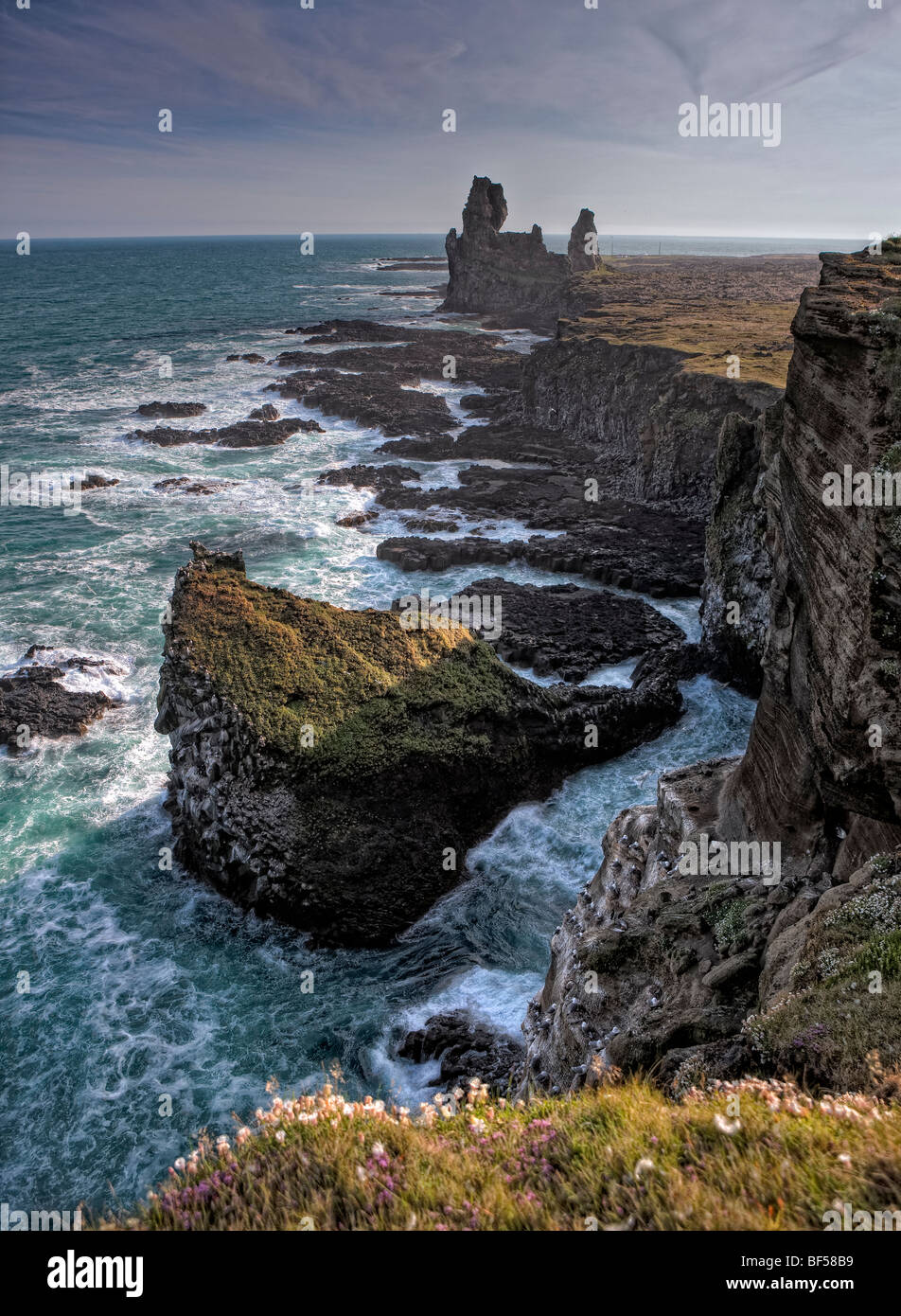 Iceland sea cliffs snaefellsnes peninsula hi-res stock photography and ...