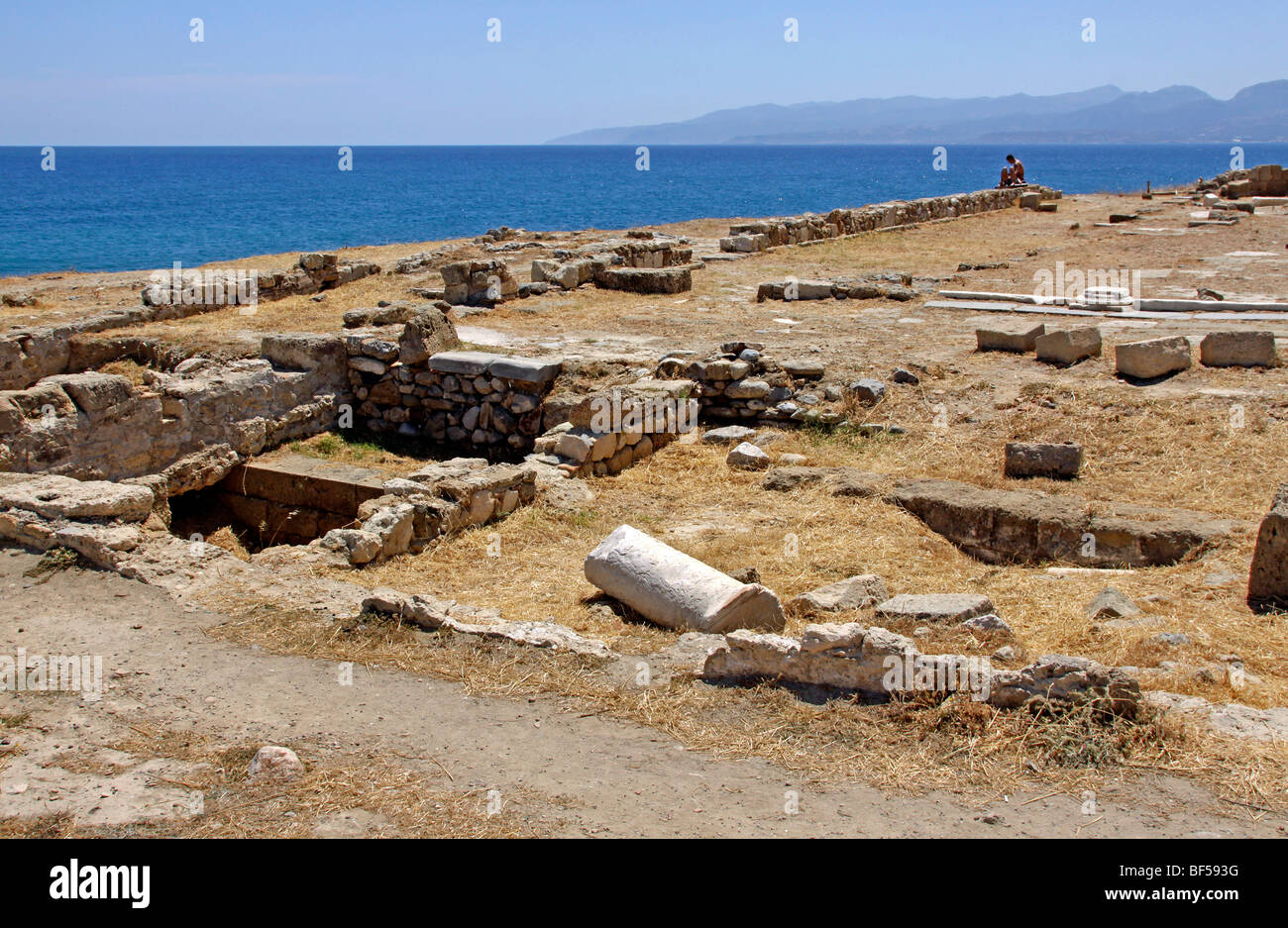 Ancient church with mosaic floor, Hersonissos, Limín Chersonisou, Crete ...