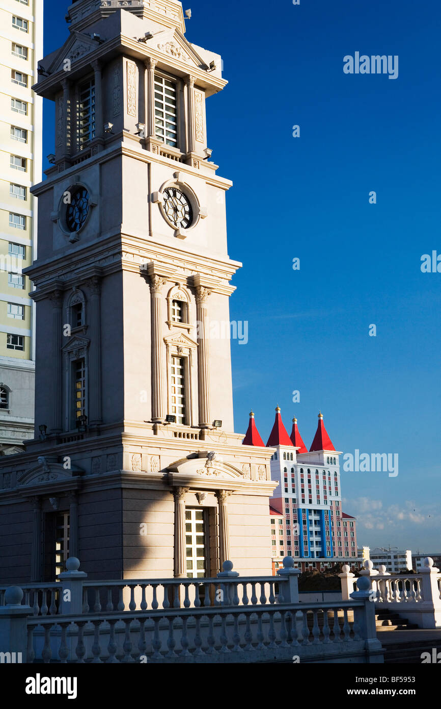 Clock tower in Manzhouli, Hulunbuir City, Inner Mongolia Autonomous ...