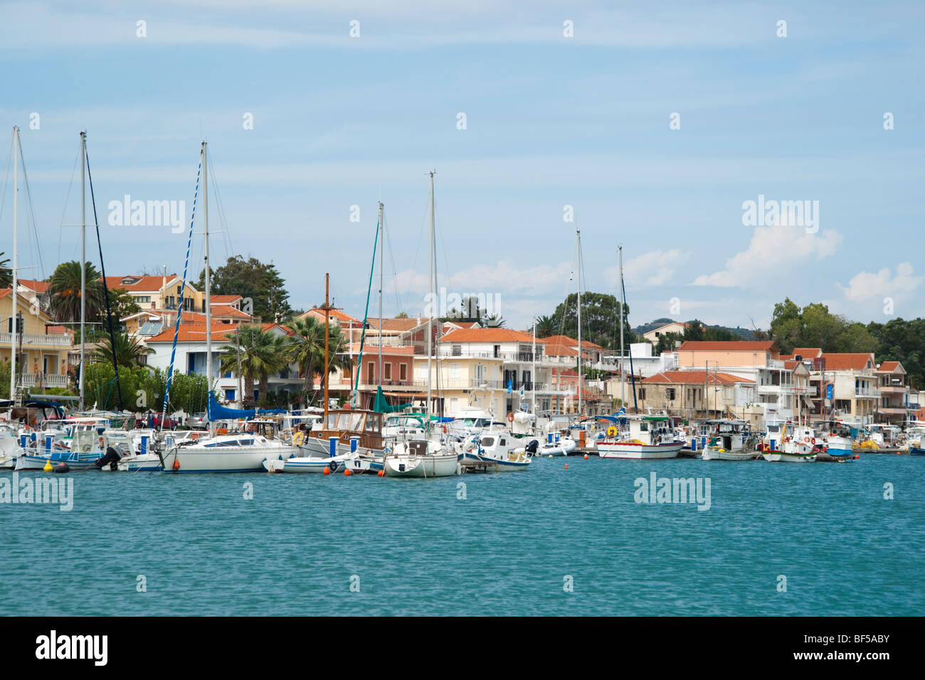 Kefalonia - Lixouri town the waterfront Stock Photo - Alamy