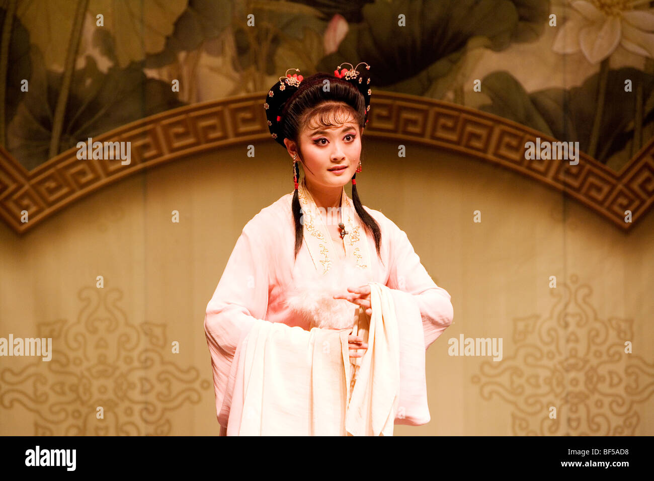 Huangmei opera actress performing, Anhui Province, China Stock Photo ...