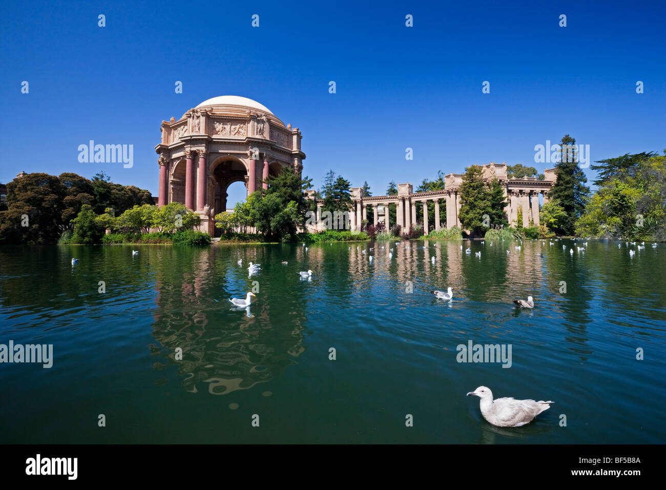 Palace of Fine Arts, Presidio Park, San Francisco, California, USA ...