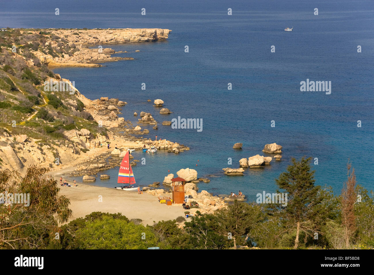 Beautiful bay on Cape Greco near Agia Napa, Cyprus, Greece, Europe ...