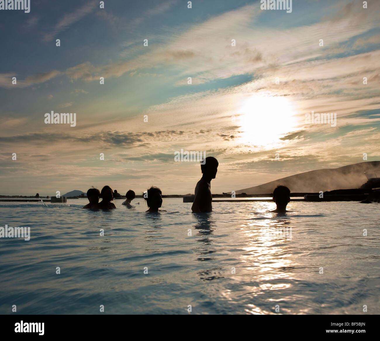 Myvatn Nature Baths, (Geothermal Hot Springs) Myvatn, Iceland Stock ...