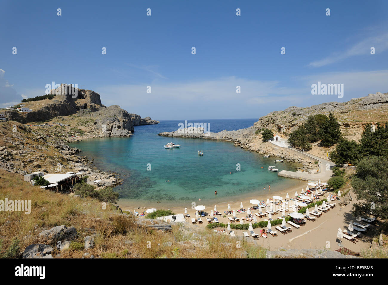 Apostle Paul's Bay, Agios Pavlos Bay, Lindos, Rhodes, Greece, Europe Stock Photo - Alamy