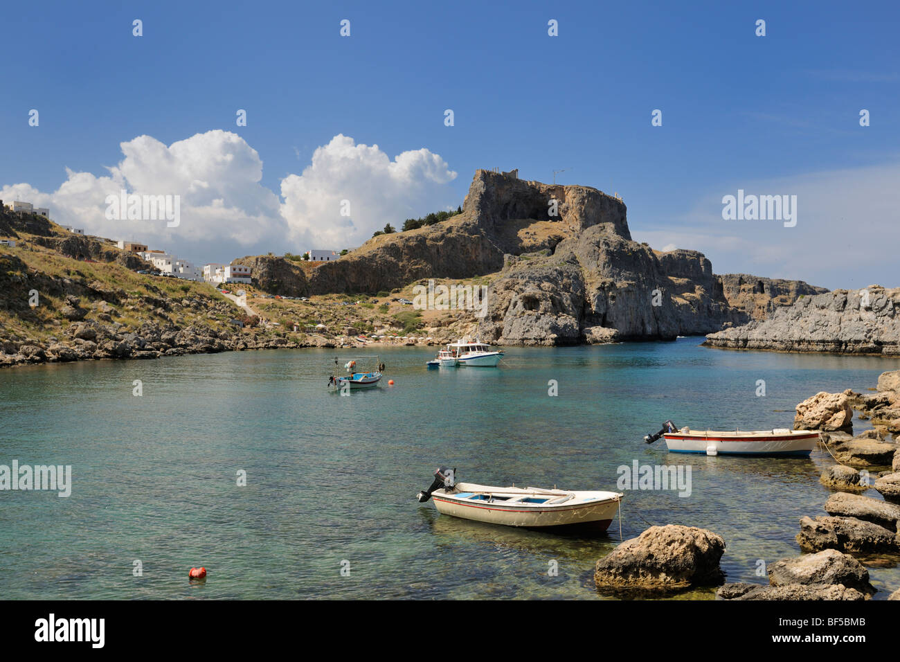 Apostle Paul's Bay, Agios Pavlos Bay, Lindos, Rhodes, Greece, Europe Stock Photo - Alamy