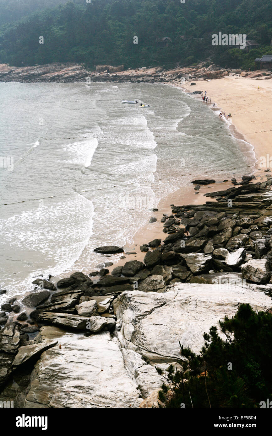 A stretch of beach in Lianyungao, Jiangsu Province, China Stock Photo ...
