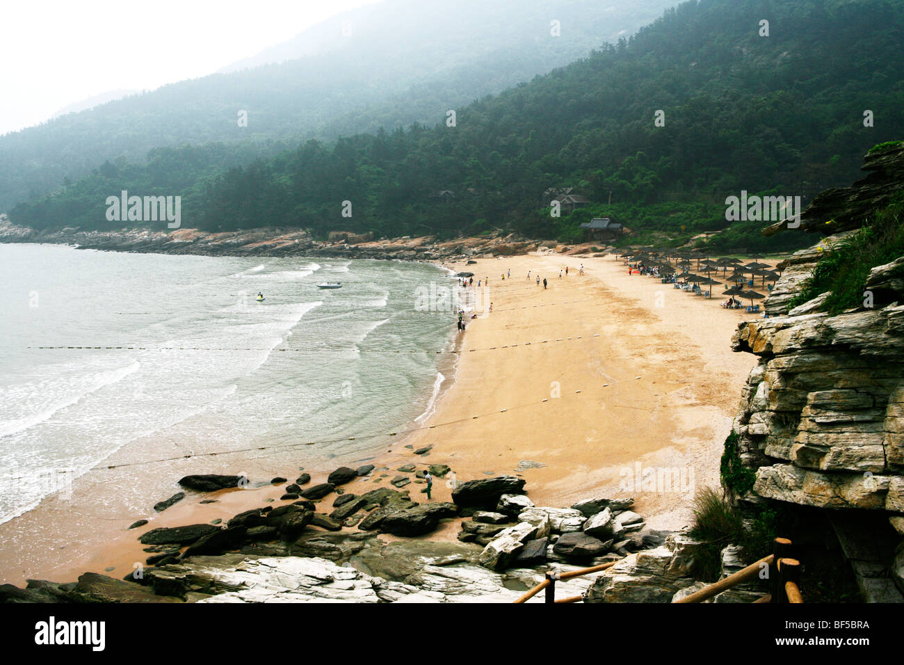 A stretch of beach in Lianyungao, Jiangsu Province, China Stock Photo ...