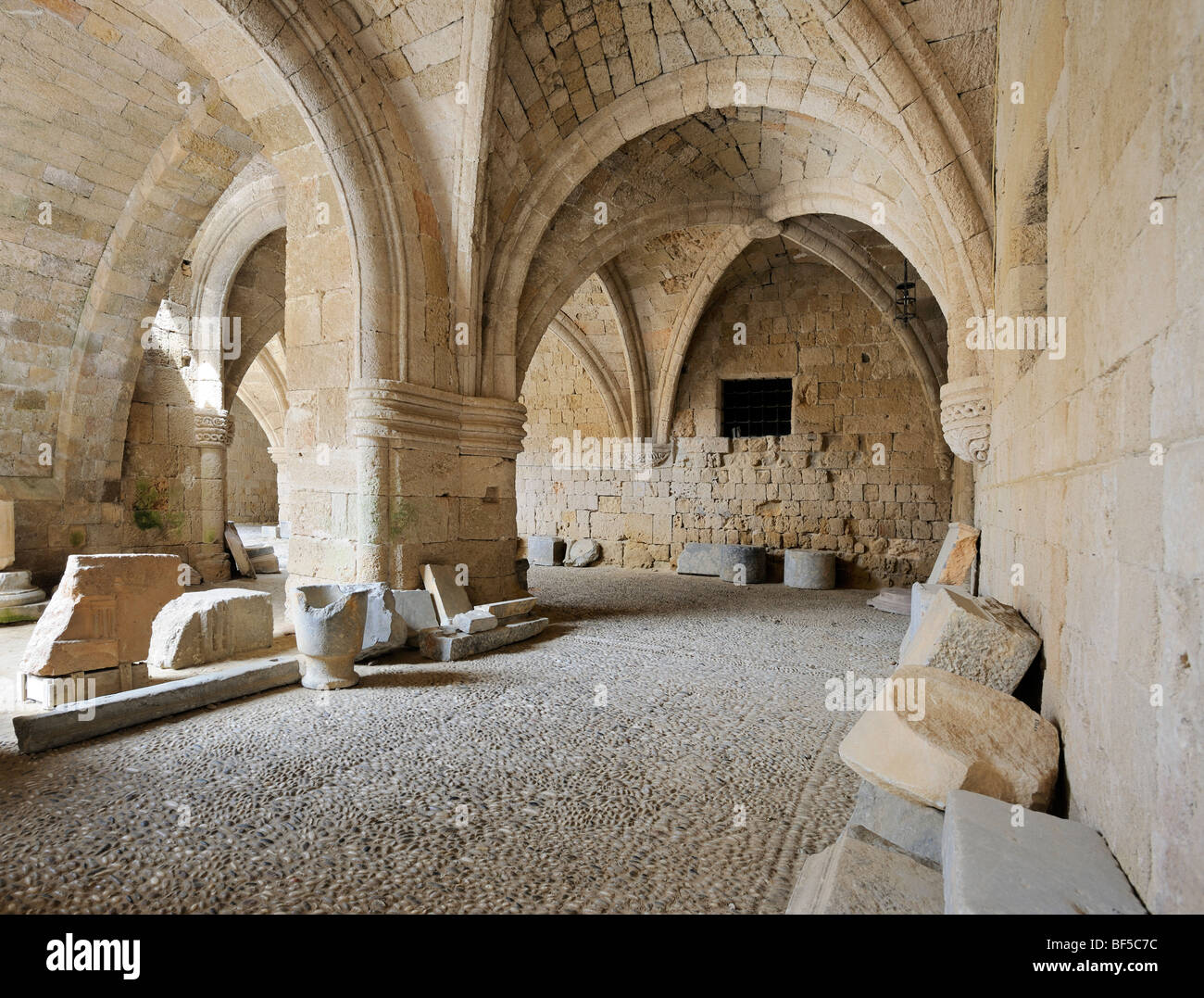 Courtyard of the Archaeological Museum, Rhodes Town, Rhodes, Greece ...