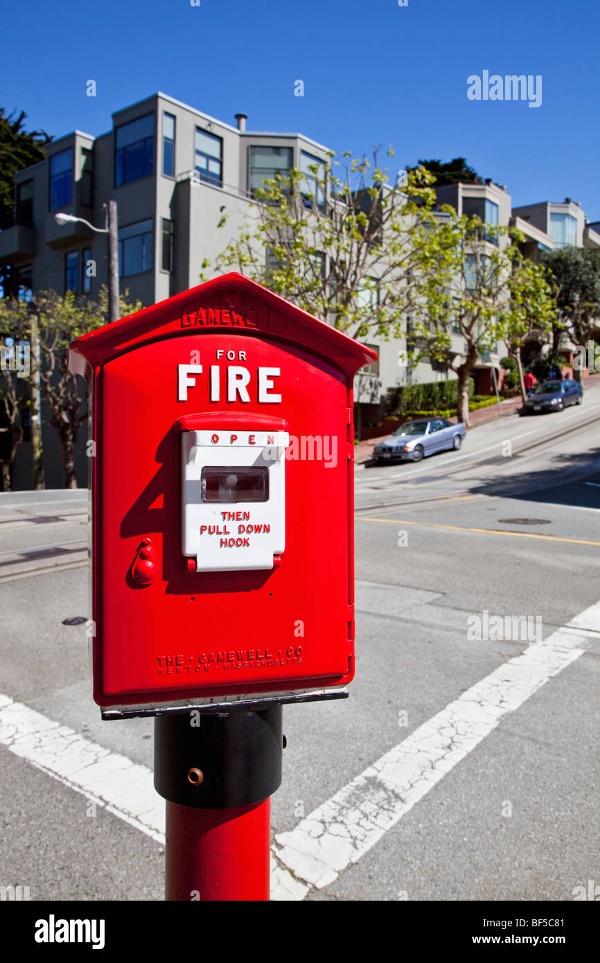 Fire alarm box, San Francisco, California, USA, America Stock Photo - Alamy