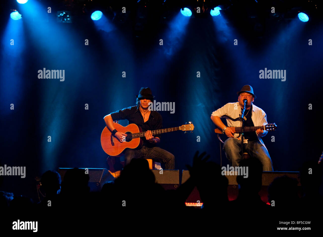 The German reggae musician Martin Jondo live in the Schueuer concert ...